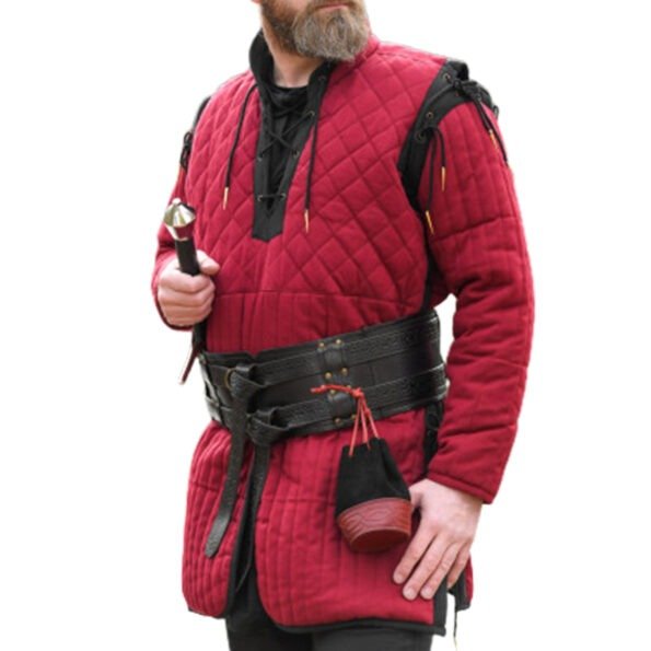 Medieval Gambeson Full Sleeves wine color - uketsyshop.com